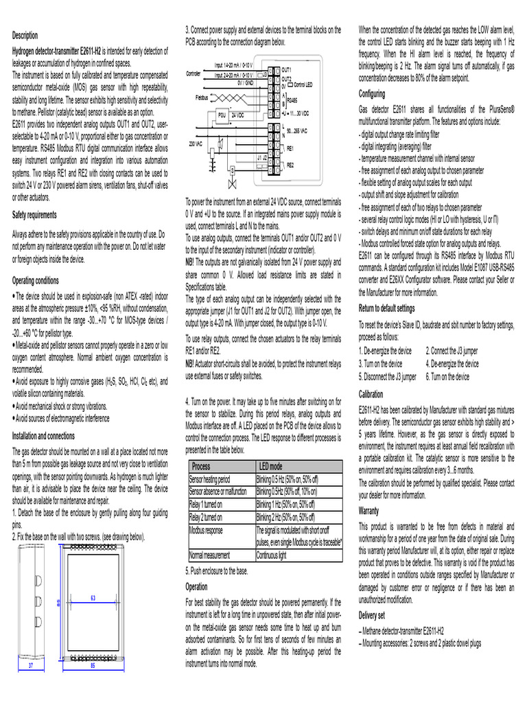E2611-H2_UM_EN | PDF | Sensor | Relay