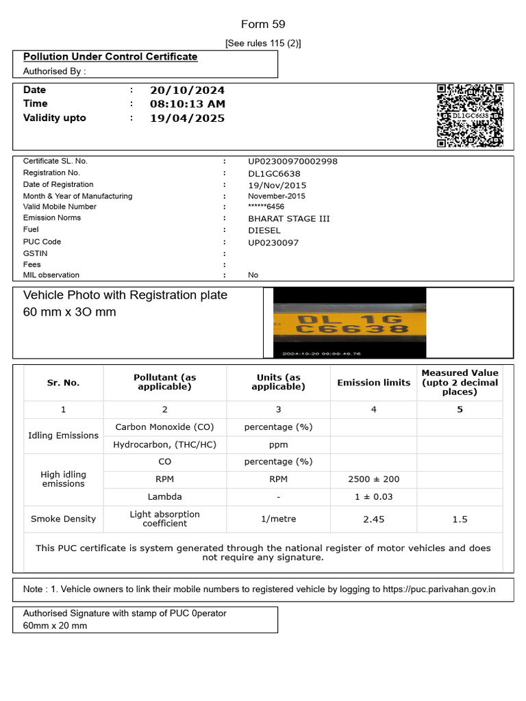 Hydra checklist | PDF | Exhaust Gas | Air Pollution