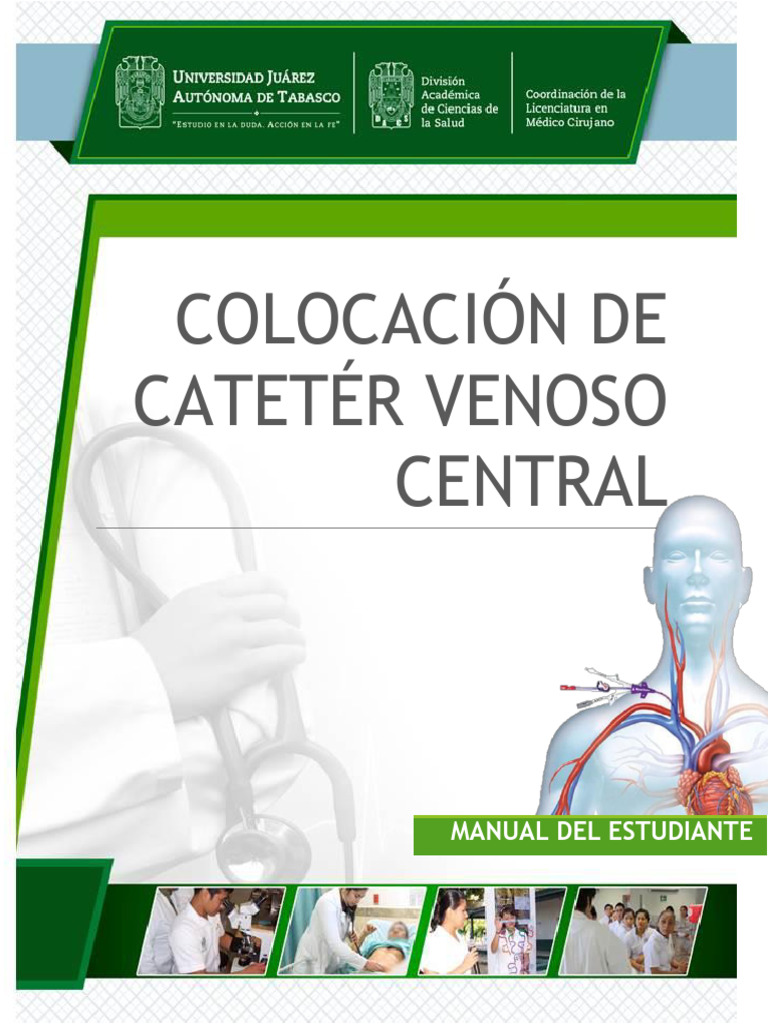Guía Práctica Para Colocación De Catéter Venoso Central Pdf Terapia