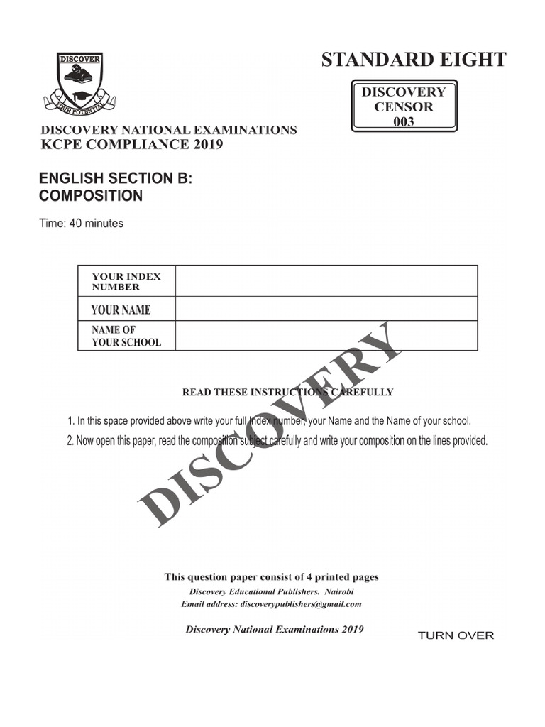 Grade 8 English Composition | PDF
