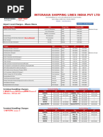 MSC & Maersk Line Charge For Icd & Hazira | PDF