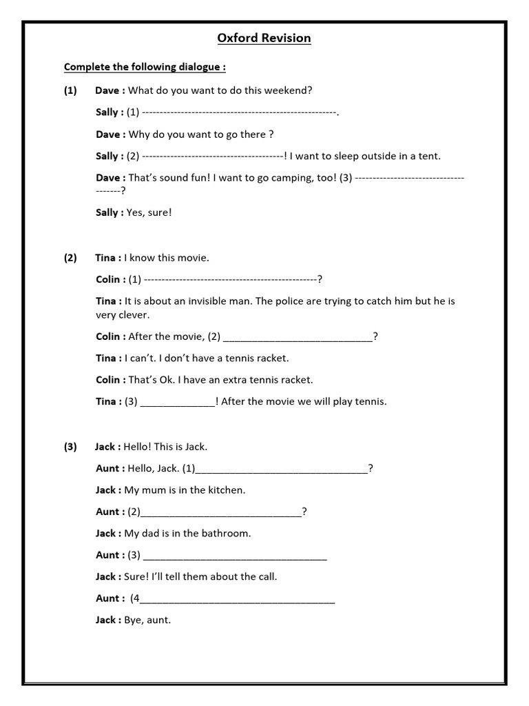 Dialogue Pdf