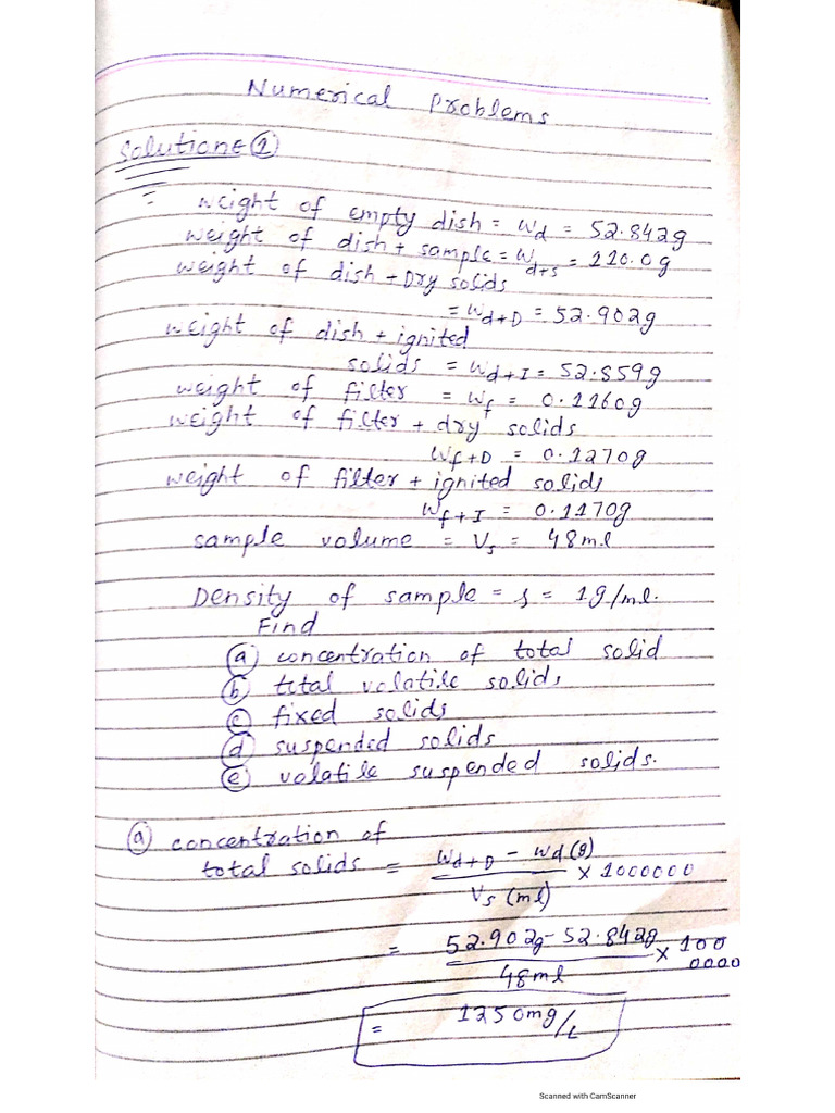 Numerical Problems Homework (Solution) | PDF