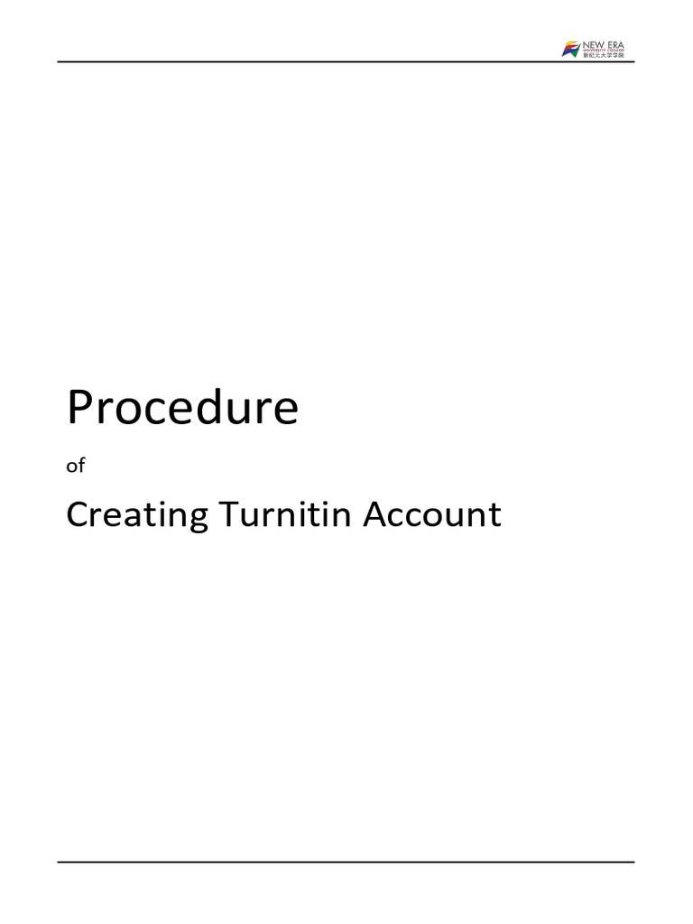 Turnitin Account Setup Guide | PDF