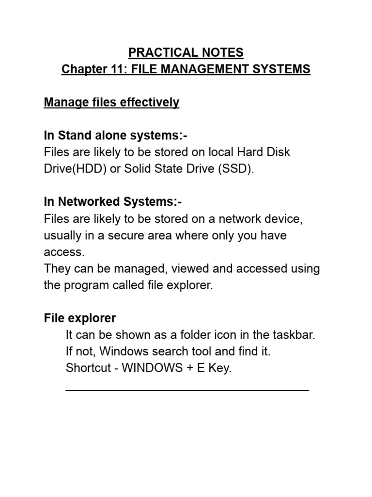 Igcse Ict Chapter 11 Practical Notes | PDF | Data Compression | File Format