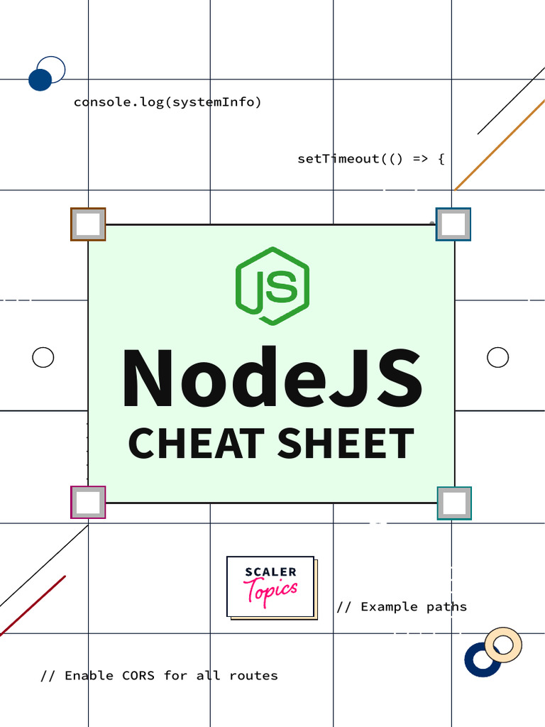 Node Js Cheatsheet Withlinks Compressed | PDF | Software Engineering | Computer Programming
