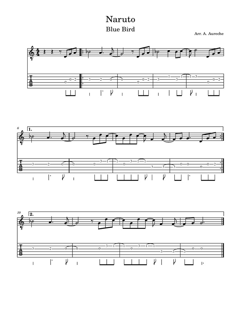 Naruto Sheet Music for Fans | PDF