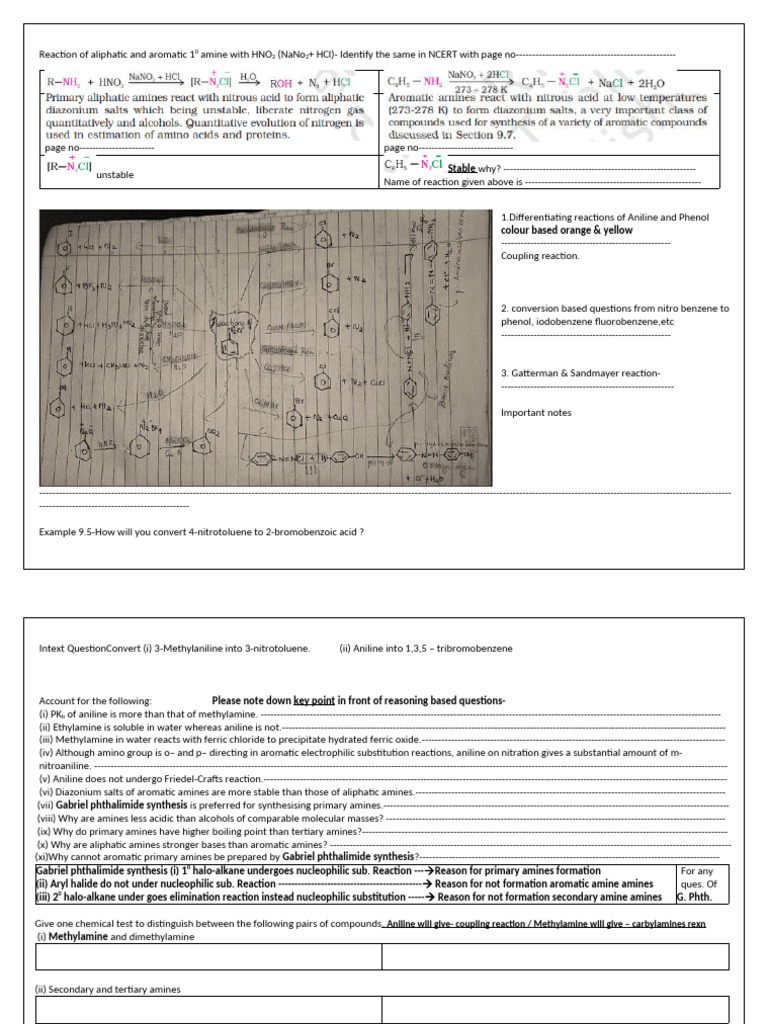 amine | PDF | Amine | Chemical Reactions