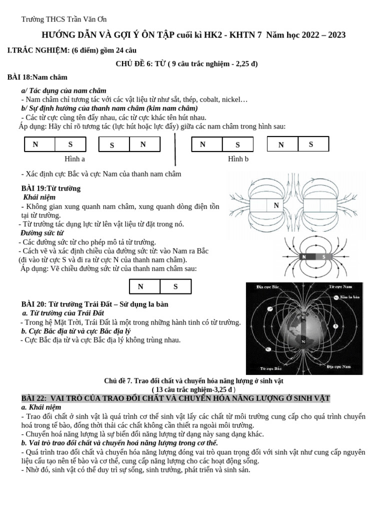 KHTN 7 - ĐC - khtn7 - HK2 | PDF