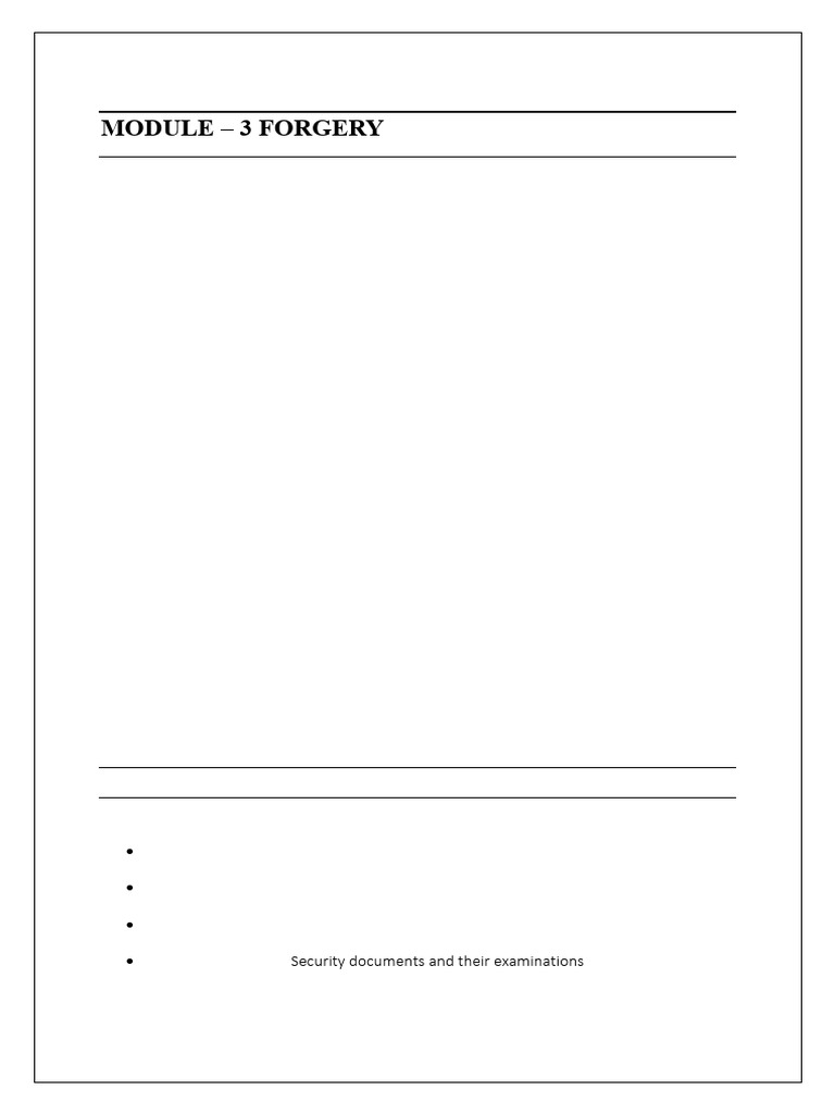 MODULE – 3 | PDF | Forgery | Fraud