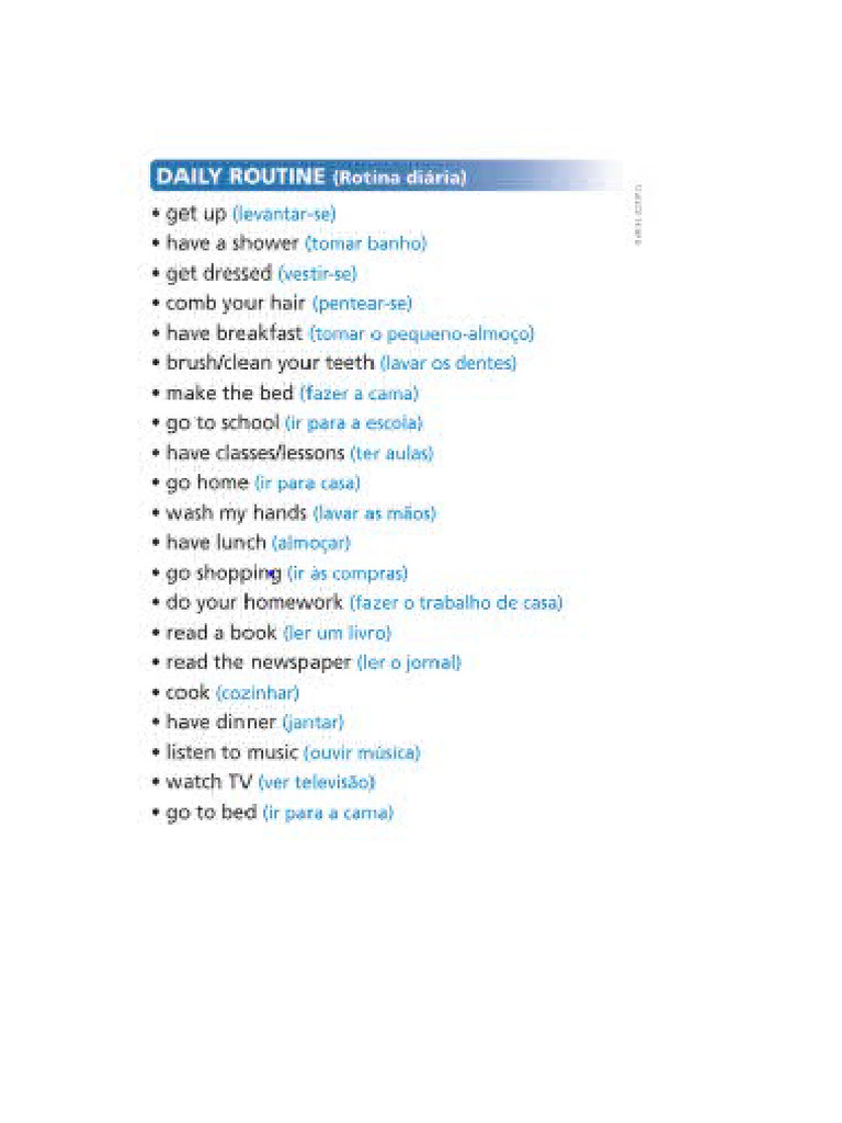Daily Routine | PDF