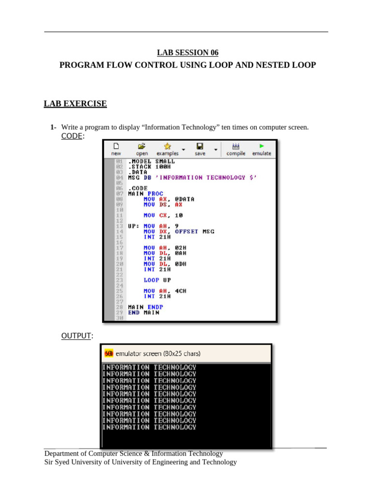 LAB 06 Hira | PDF