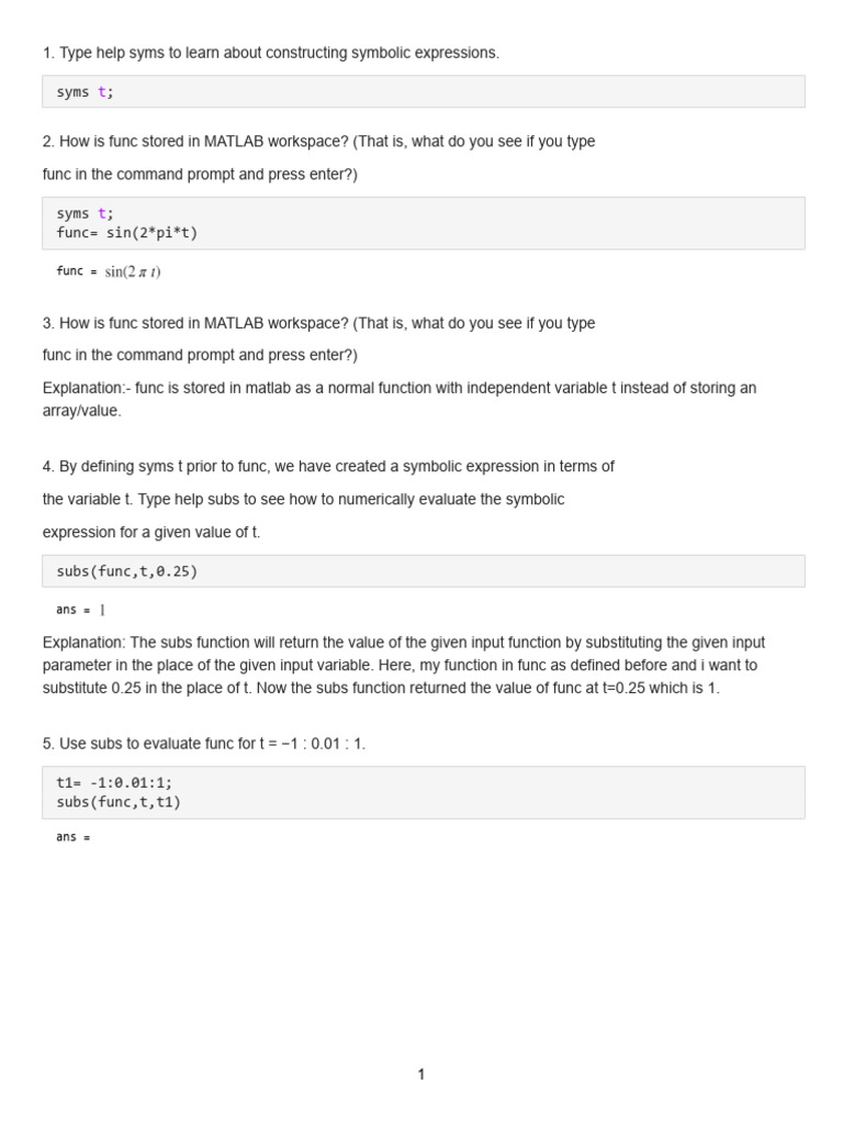 Matlab Workspace | PDF | Matlab | Computing