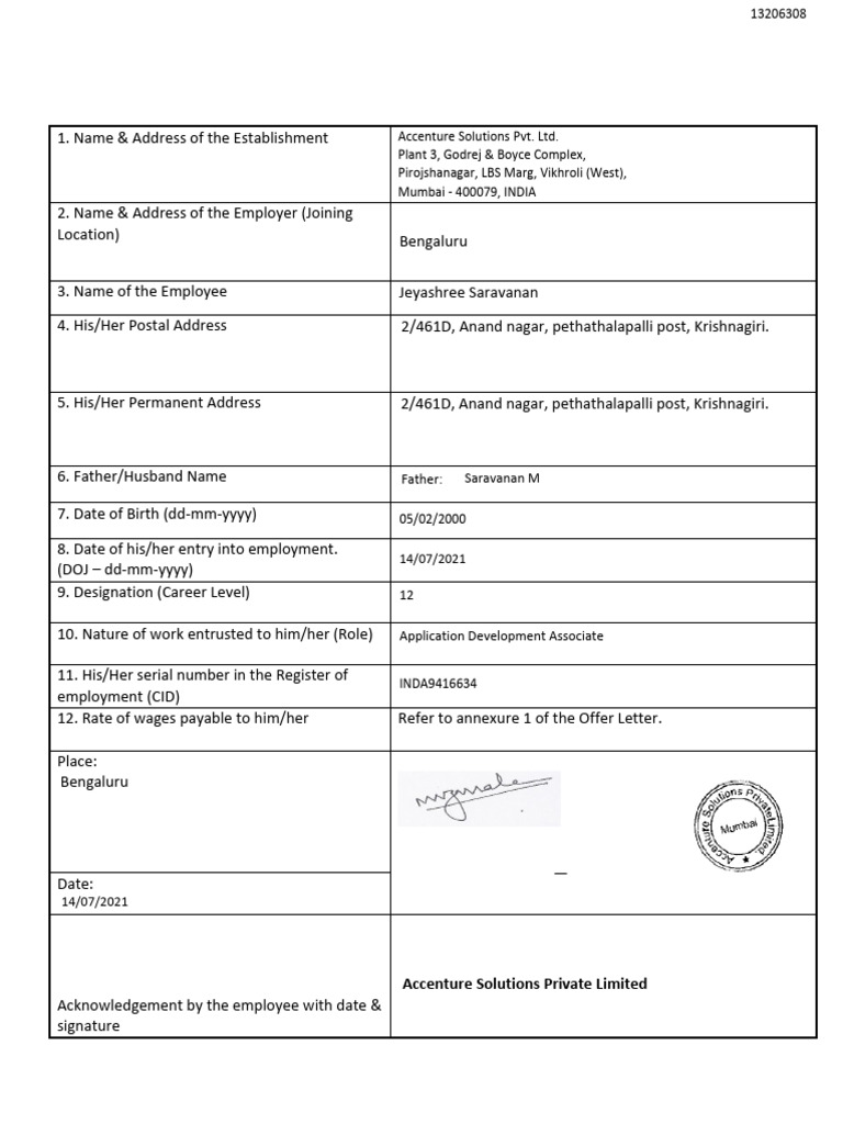 Form Q Appointment Order Template | PDF