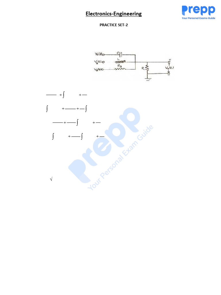 Electronics Engineering Practice Questions | PDF | Power Inverter ...