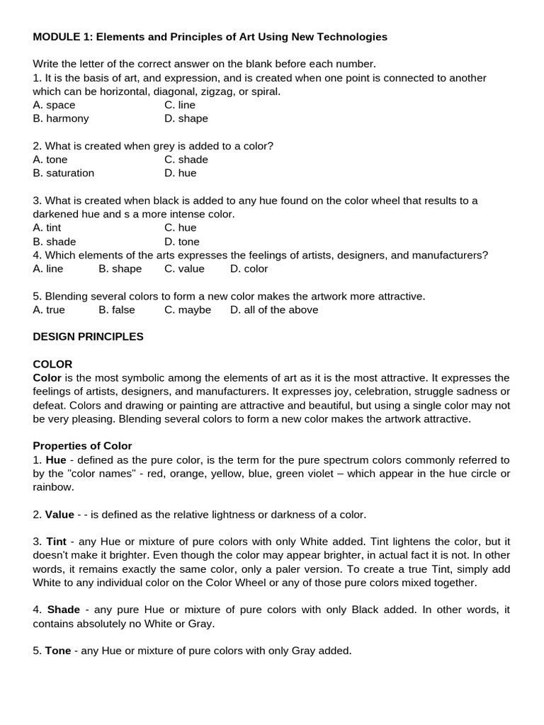 Arts 6 Q3 | PDF | Camera | Composition (Visual Arts)