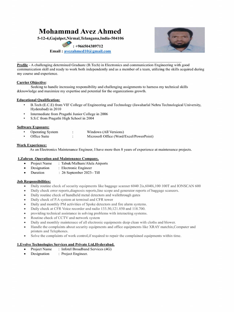 Mohammad Avez Ahmed | PDF