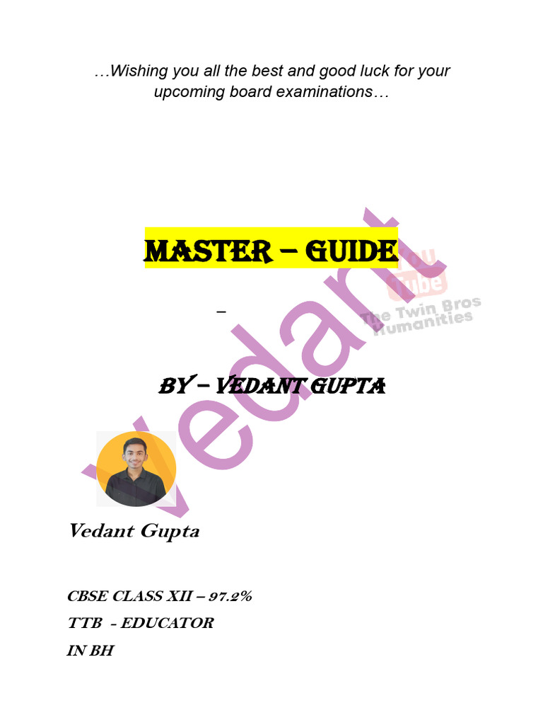 History Master Guide by Vedant - The Twin Bros | PDF | Indian Rebellion Of 1857 | Mahatma Gandhi