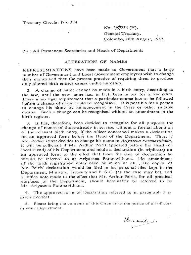 Treasury Circular 394 | PDF