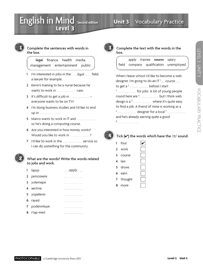 level3-unit3-vocabulary-practice-worksheet | PDF