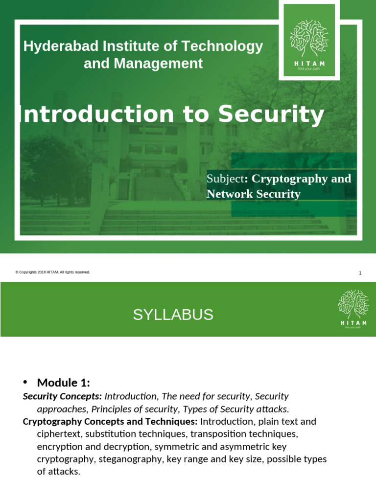 Introduction to Security | PDF | Cryptography | Security