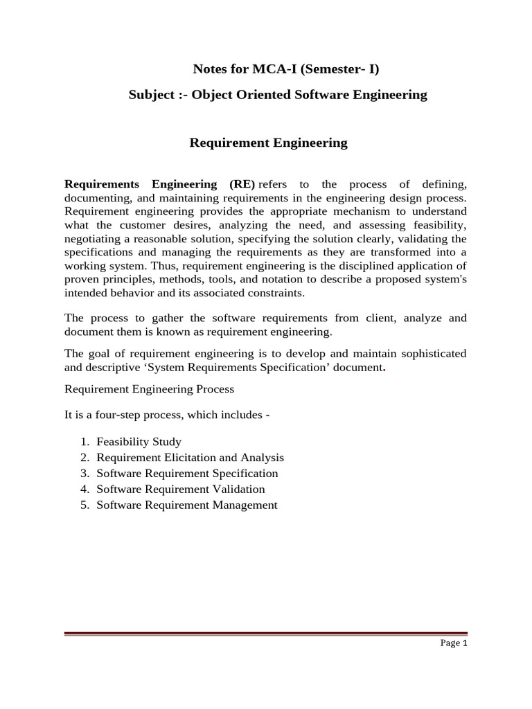 Chapter 2 Requirement Engineering | PDF | Databases | Feasibility Study