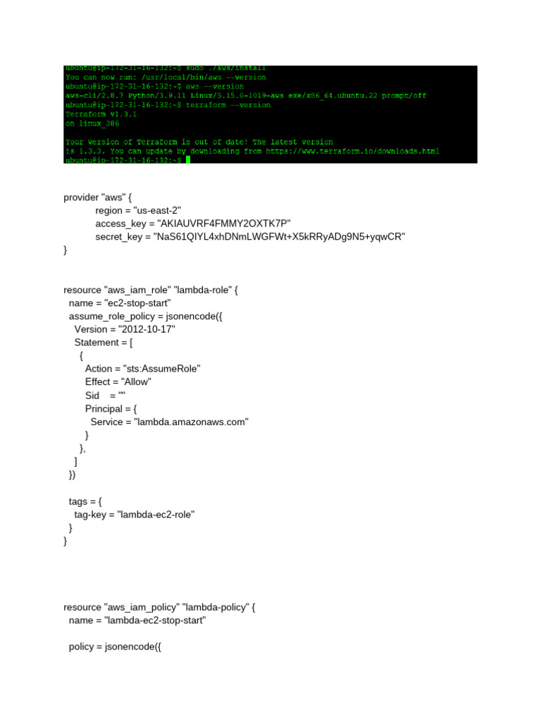 lamba-using-terraform (1) | PDF | Computing | Software