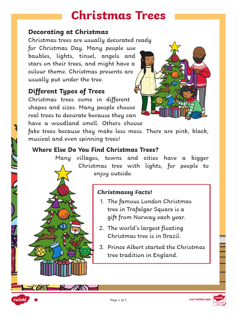 All About Christmas Trees | PDF