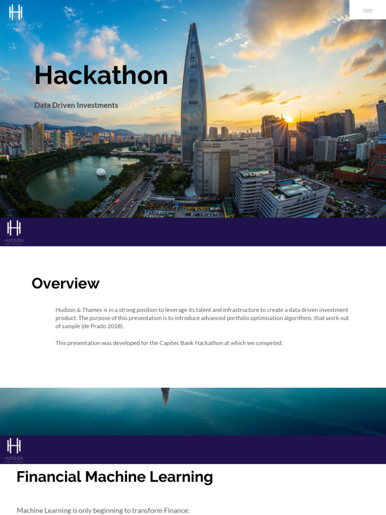 Hackathon Portfolio Optimization | PDF | Machine Learning | Mathematical Optimization