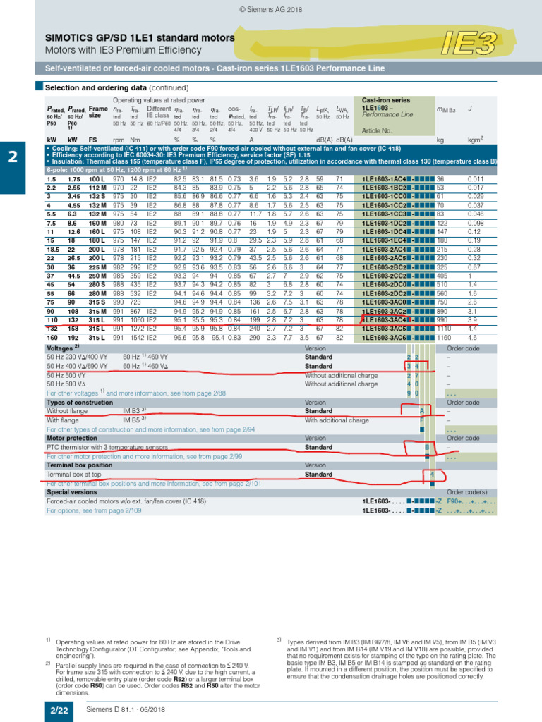 Simotics GP SD XP DP Catalogue D 81 1 en 2018 - Organized 141 143 | PDF ...