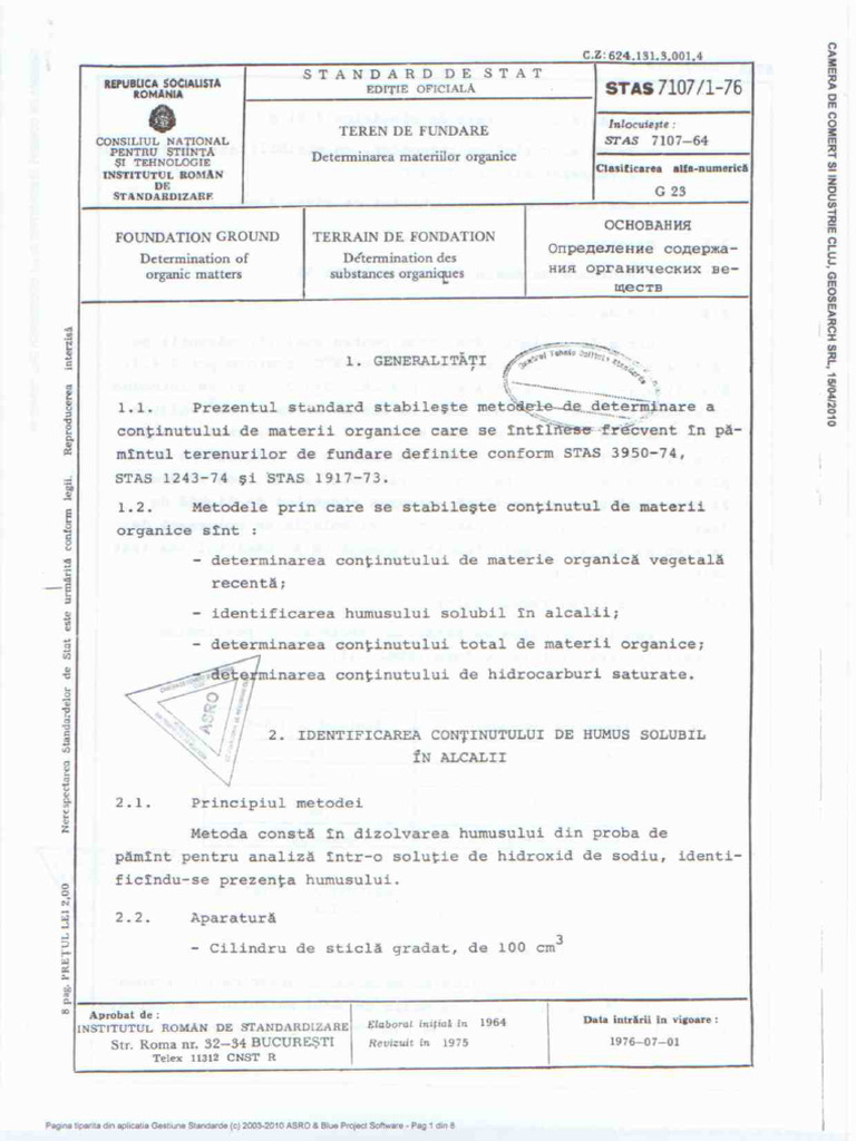 Stas 7107-1-76-Humus | PDF