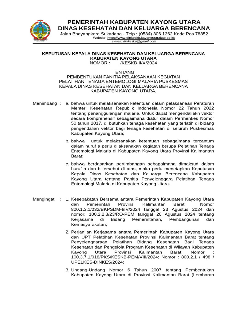 SK Panitia Entomolog | PDF