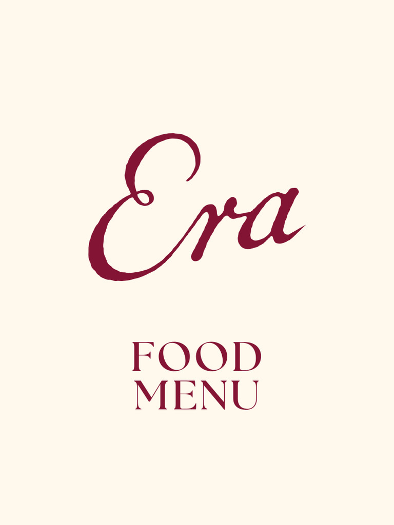Era Restaurant Menu Overview | PDF | Curry | Sushi