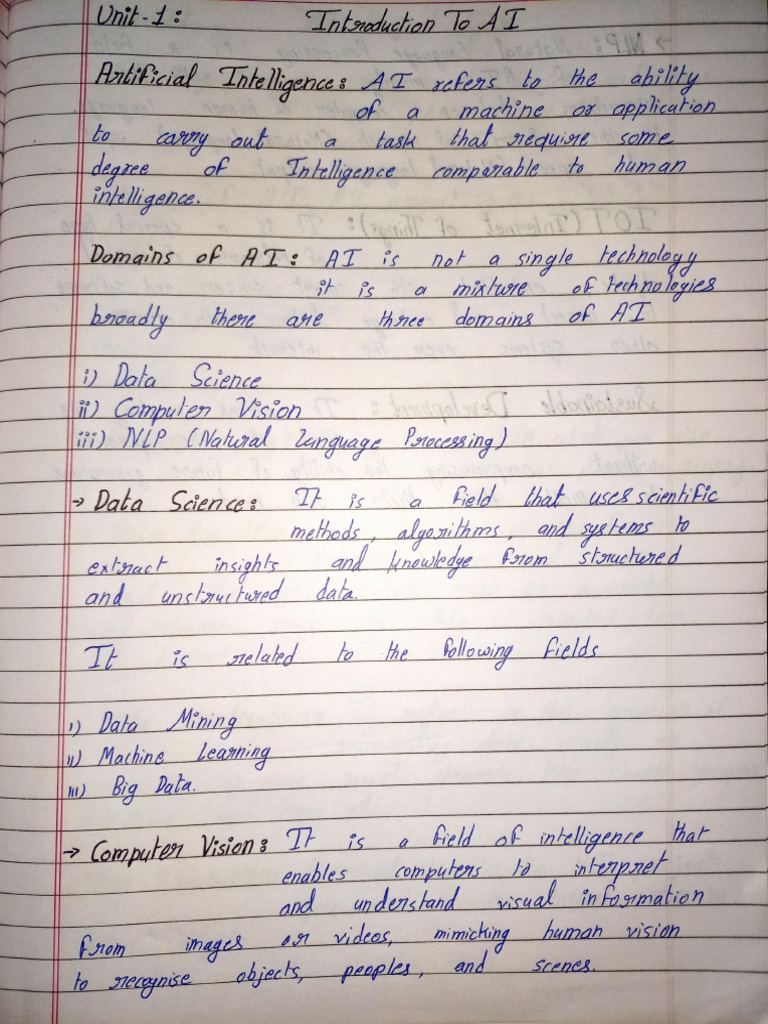 AI Notebook (Till 24-10-24) | PDF