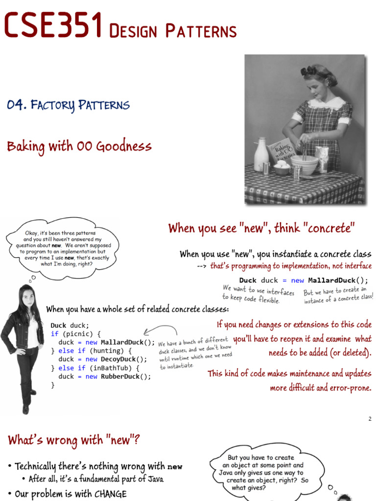 04 - Factory Patterns | PDF | Method (Computer Programming) | Class (Computer Programming)