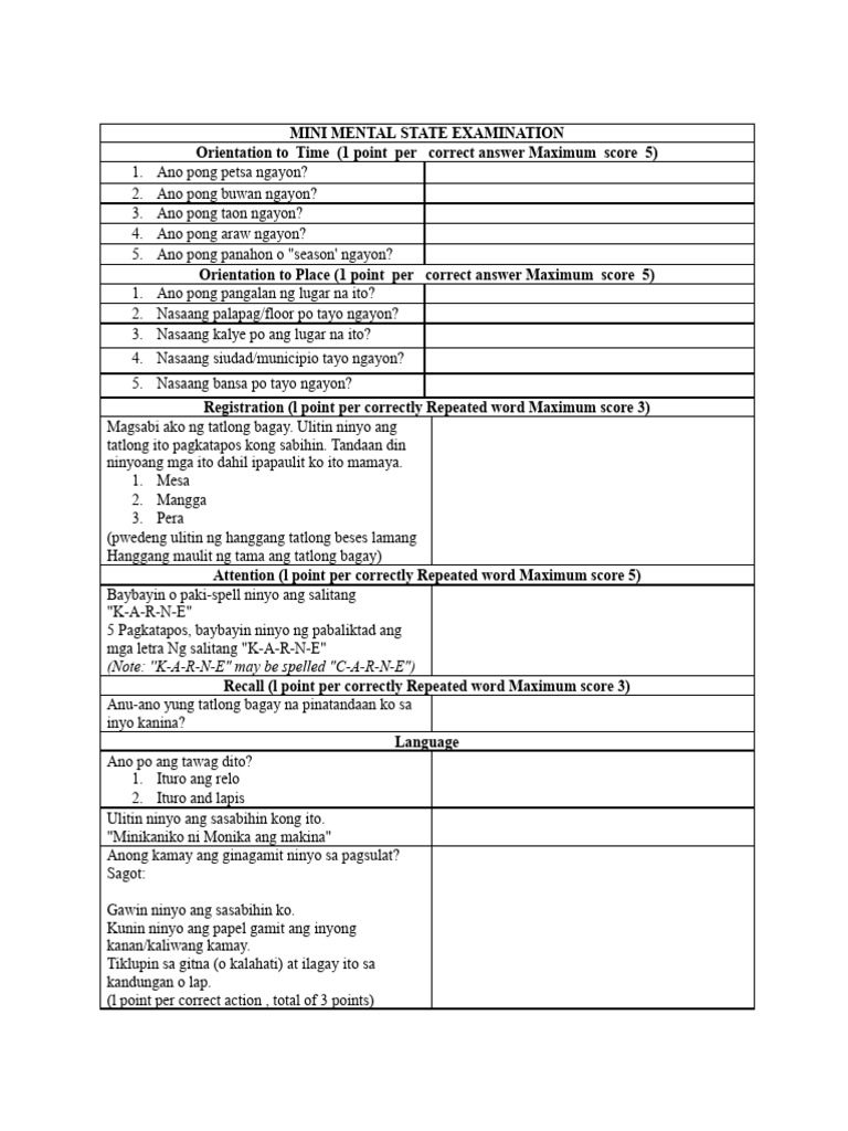 MINI MENTAL STATE EXAMINATION.docx_105921 | PDF
