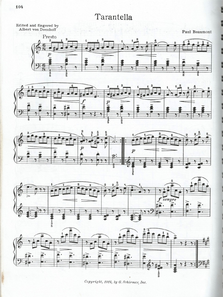 Tarantella (Smith) | PDF