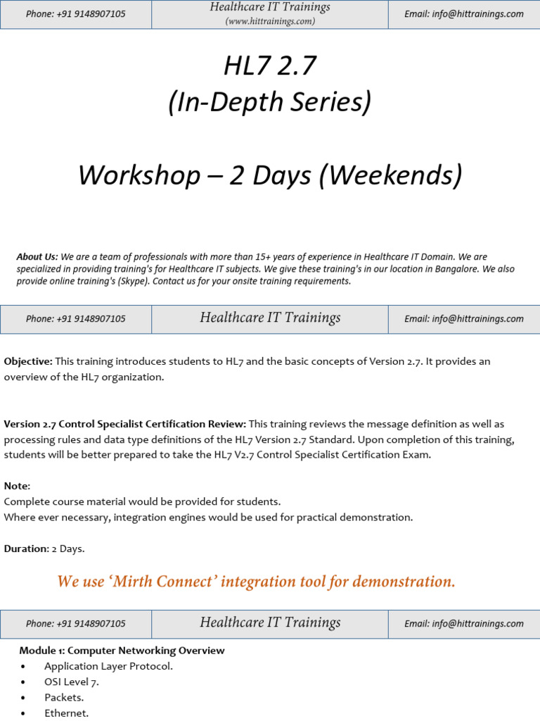 HL7_Ver2 | PDF | Osi Model | Computer Science