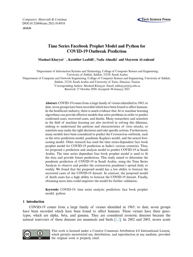 Covid Facebook Prophet Prediction | PDF | Mean Squared Error ...