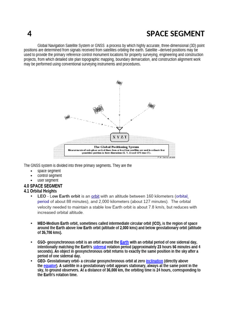 Chapter 5 Space Segment | PDF | Global Positioning System | Outer Space