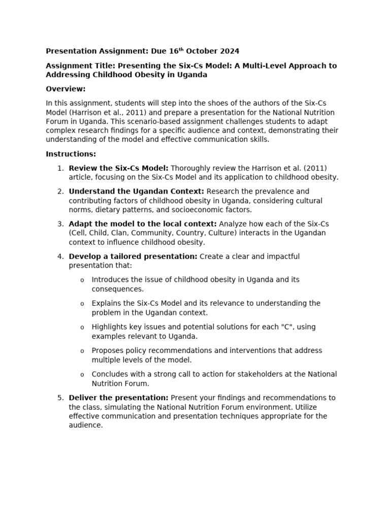 Presentation Assignment Case | PDF