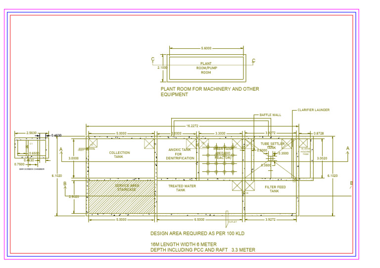 100 KLD STP Gad Drawing For SHC PVT LTD | PDF | Environmental Science ...