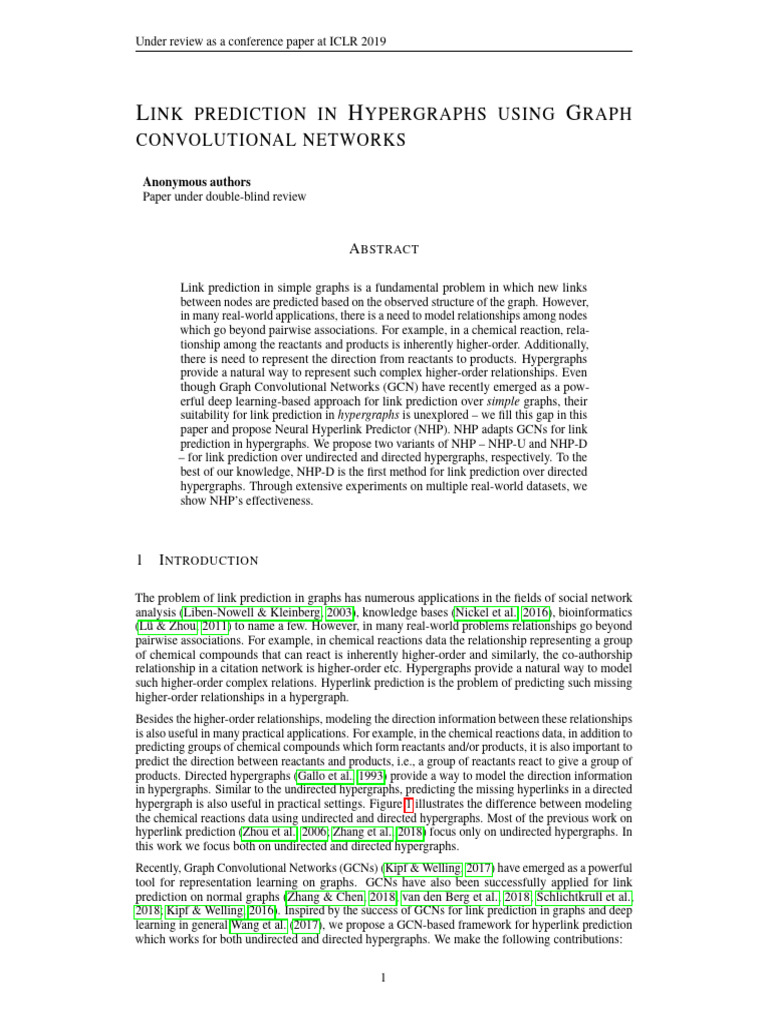 1218 Link Prediction in Hypergraphs | PDF | Deep Learning | Theoretical Computer Science