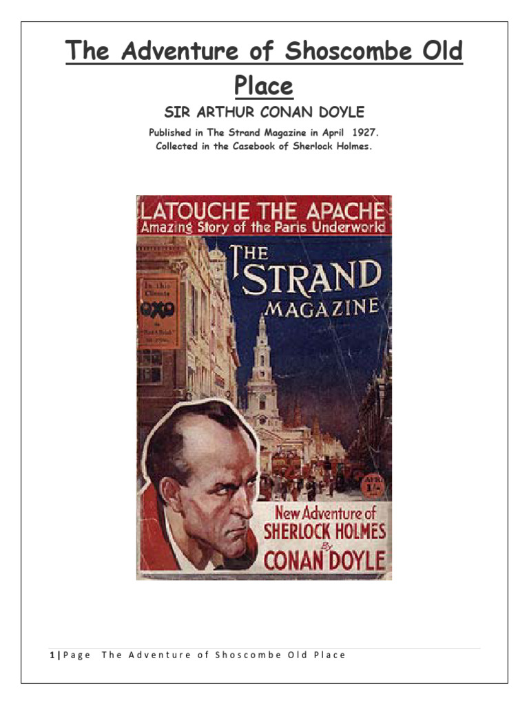 1927 - april - the - adventure - of - shoscombe - old - place - копия | PDF