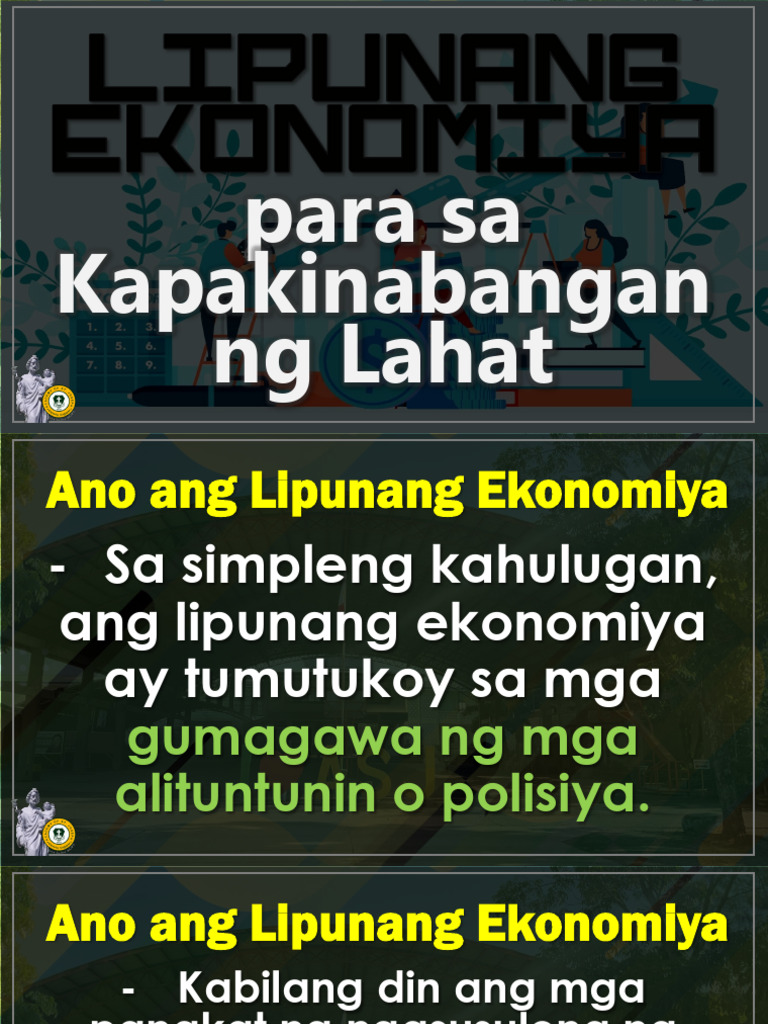 Grade 9 3 Lipunang Ekonomiya para Sa Kapakinabangan NG Lahat (1) 125729 | PDF