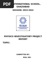 Physics Project Cover Pages | PDF