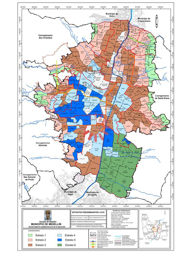 Actualizado Mapa Medellin Por Estratos | PDF