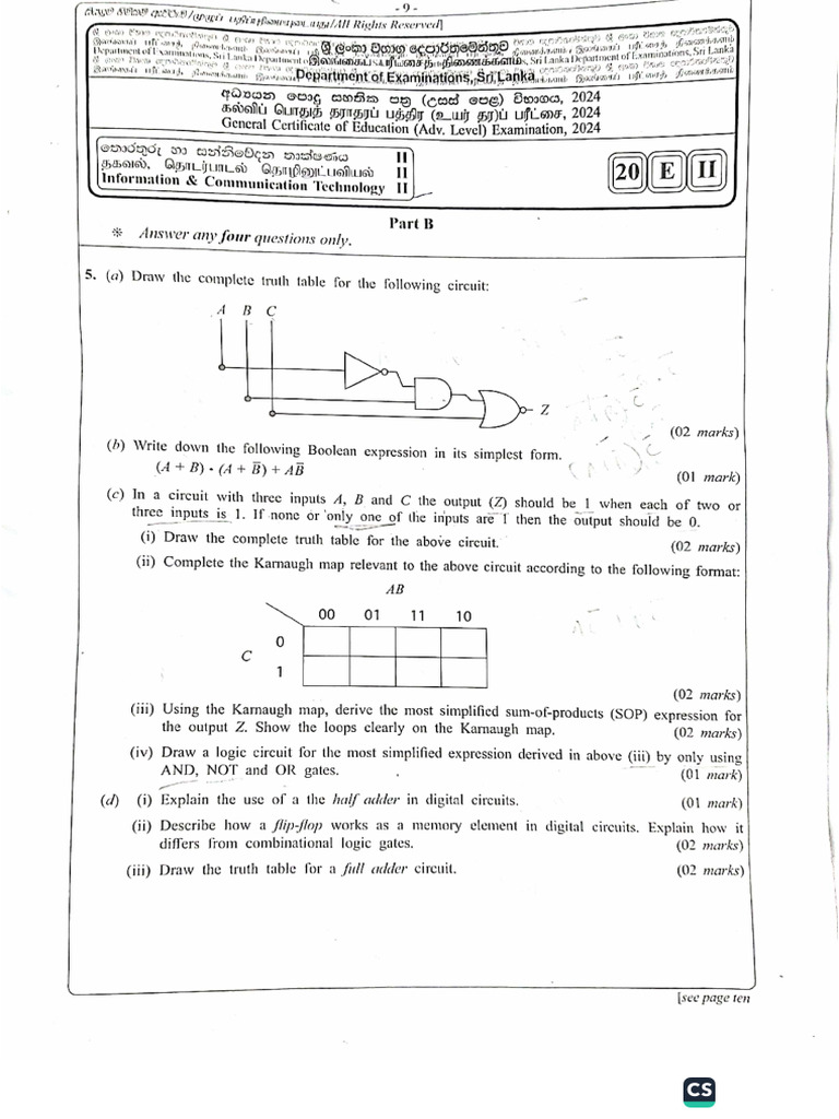 AL ICT 2024 Paper 2_e835eb26-9ca1-4af2-8e61-e249d270e970 | PDF