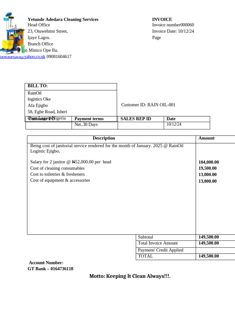 December Invoice-1 1 | PDF