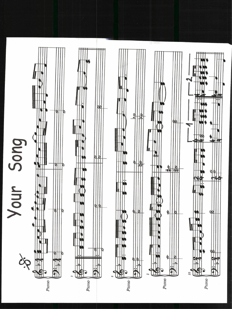 Your Song 1 | PDF